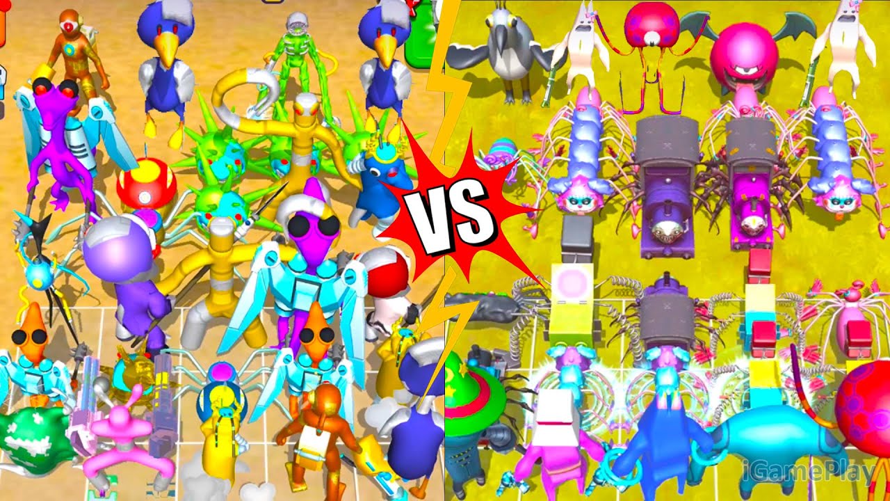 Color Friend vs 100 Doors VS Ban Ban Fight Horror Garten ⭐ Merge ...