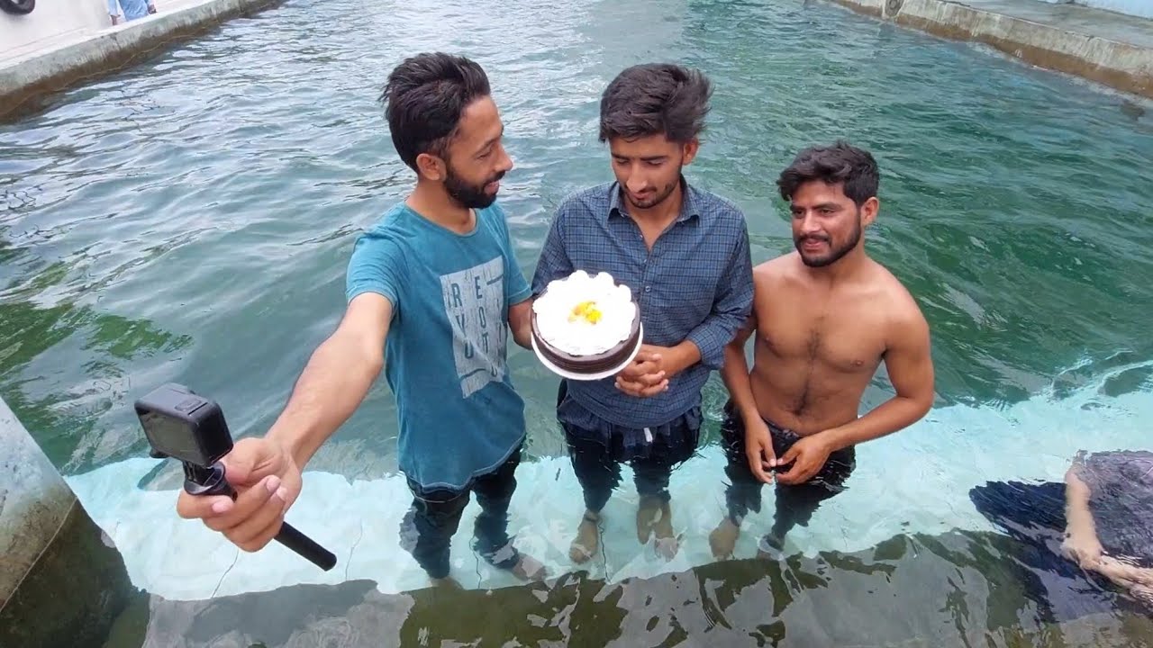Happy Birthday in Swimming Pool 🎊 - YouTube