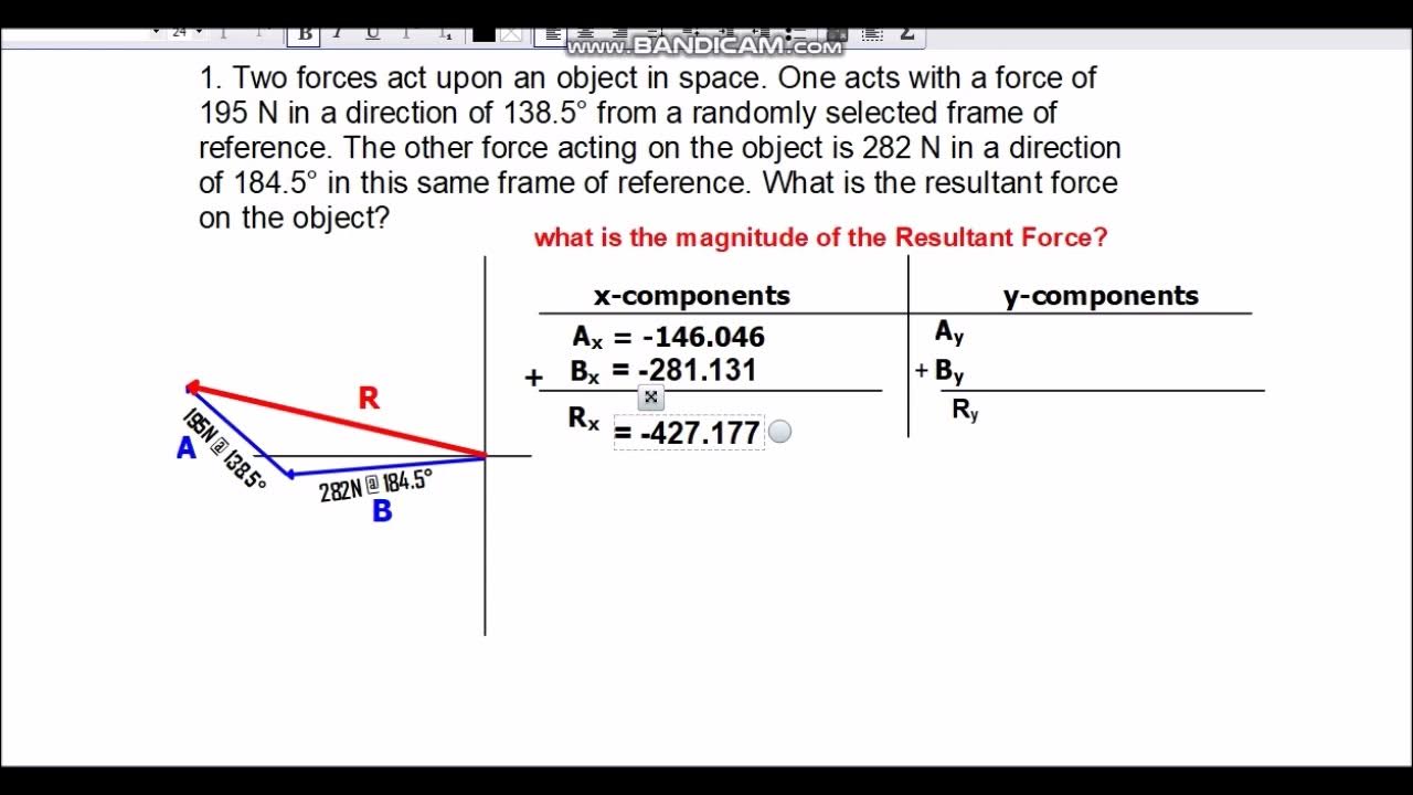 Component Method for Adding Vectors - YouTube