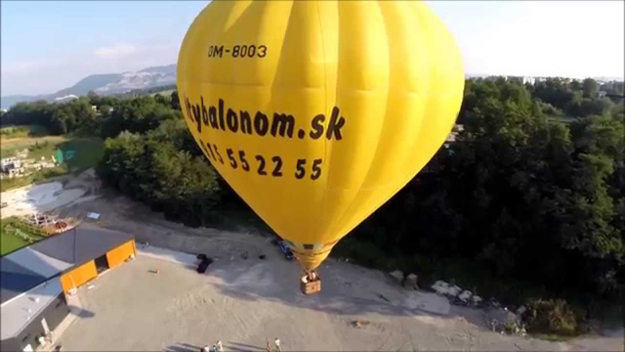 Takto teplovzdušný balón vypúšťa teplý vzduch 0:30 min - YouTube