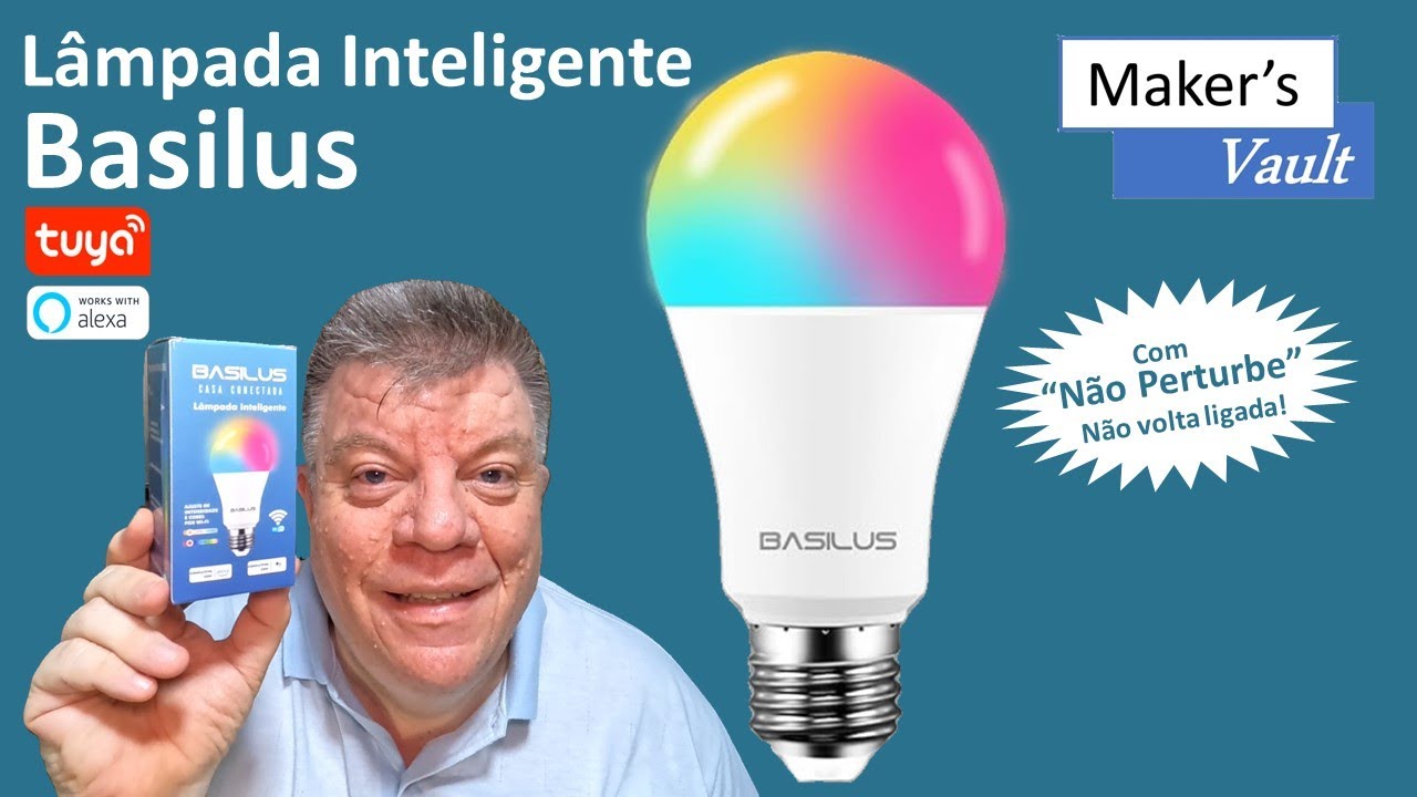 Lâmpada Inteligente Basilus: Controle de cores e branco – Função Não ...
