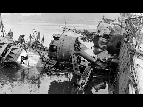 The Wreck of IJN Oyodo - Capsized in Shallow Water - YouTube