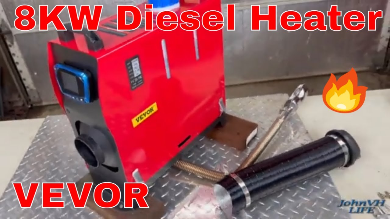 VEVOR 8KW all in one Diesel Heater UNBOXING, ASSEMBLY AND FIRST RUN ...