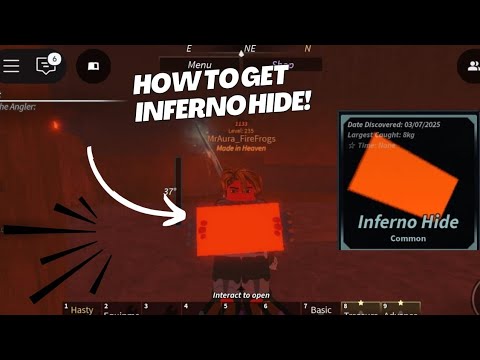 How to get inferno hide in fisch! - YouTube