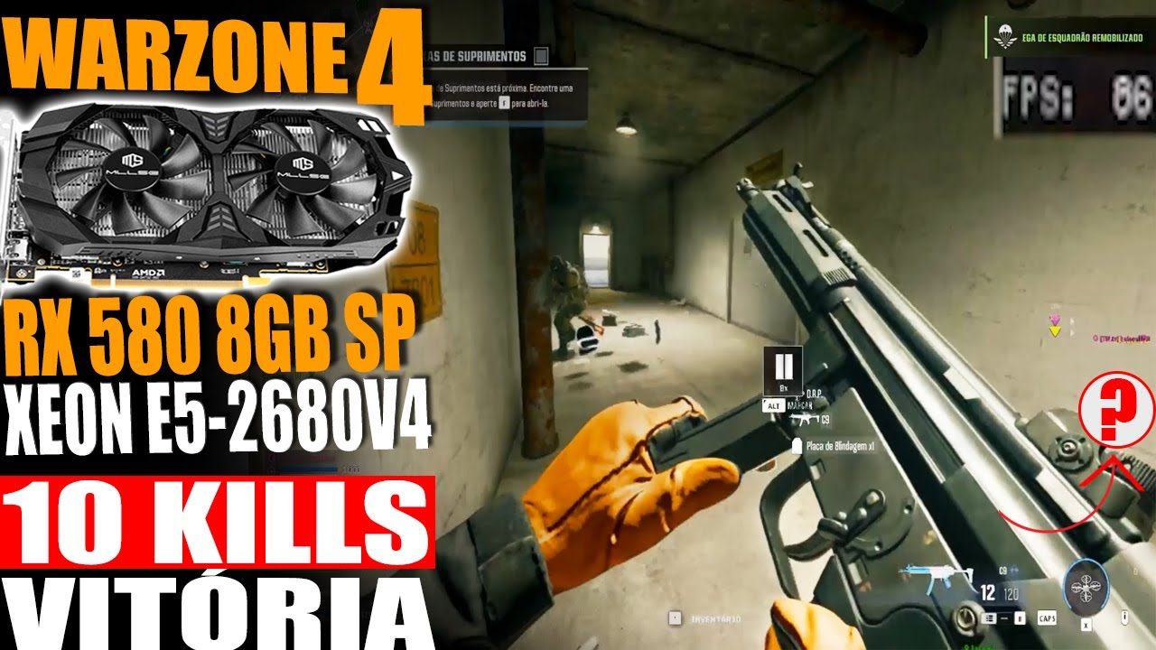 VITÓRIA - WARZONE 4 | E5 2680 V4 + RX 580 8GB 2048 SP | MLLSE | BO6 | XEON E5-2680 V4 | X99 [4 ...