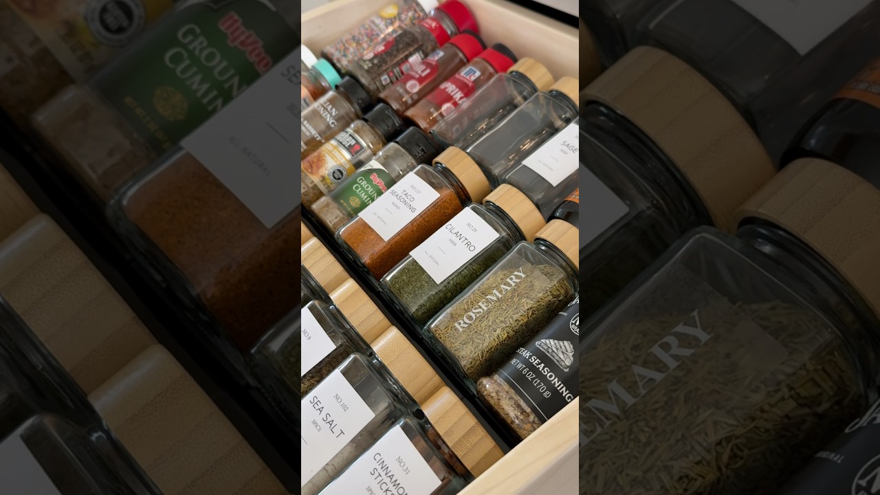spice drawer restock #asmr #restock - YouTube