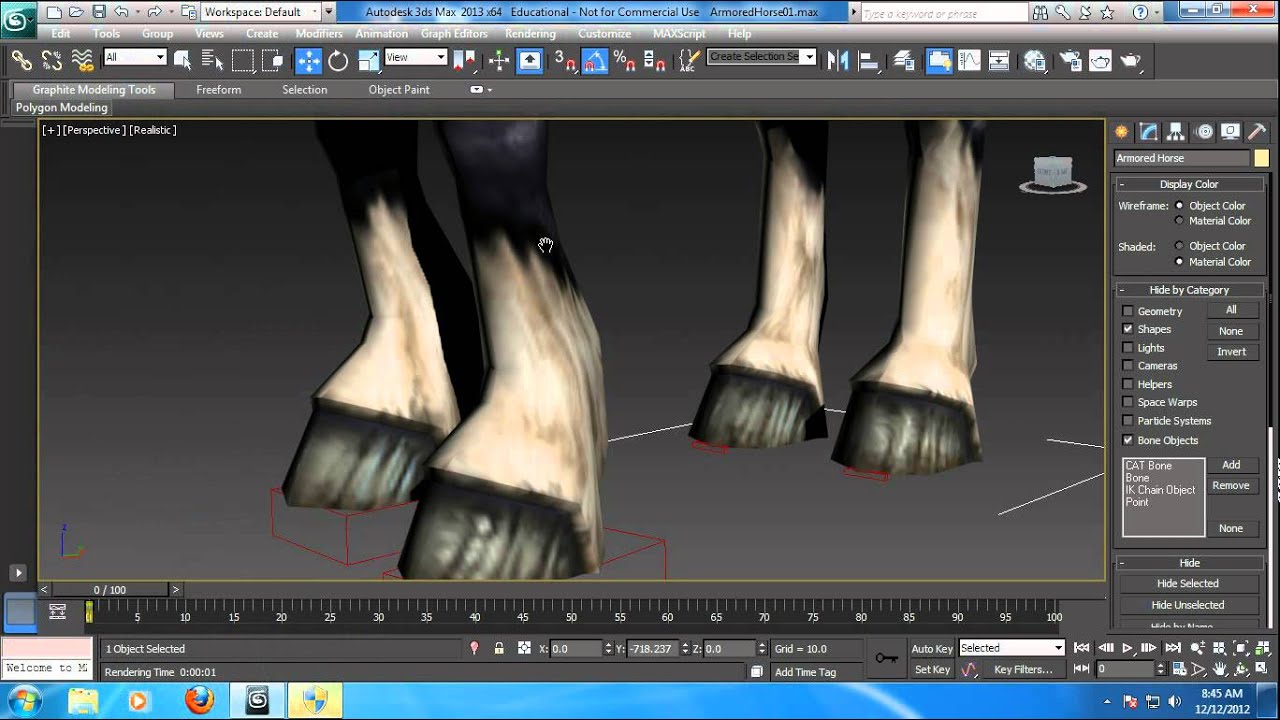 3DMax Tutorial - Horse Rig with Biped - YouTube