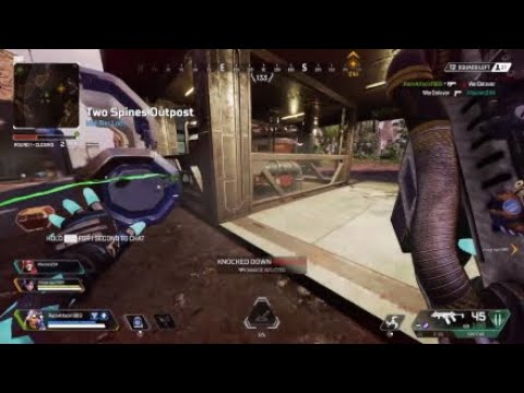 Octane Bounce Padding into Combat against a Full Squadin Apex Legends ...