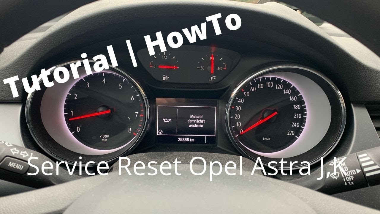 Opel Astra H Service Zuruckstellen