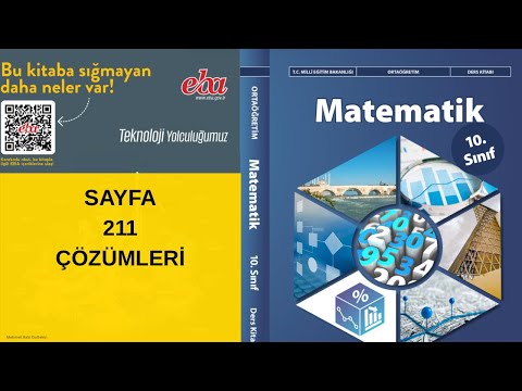 10. Sınıf MEB Matematik kitabı Sayfa 211 Çözümleri