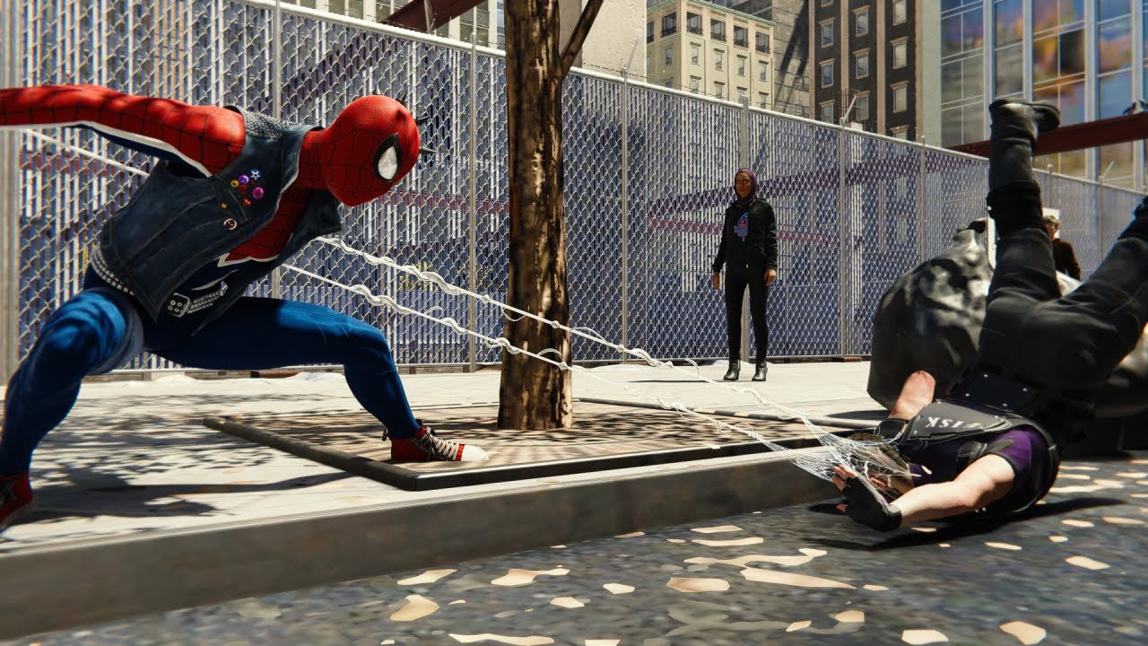 Marvel Spider-Man Remastered - Fisk Hideout Stealth & Combat - YouTube