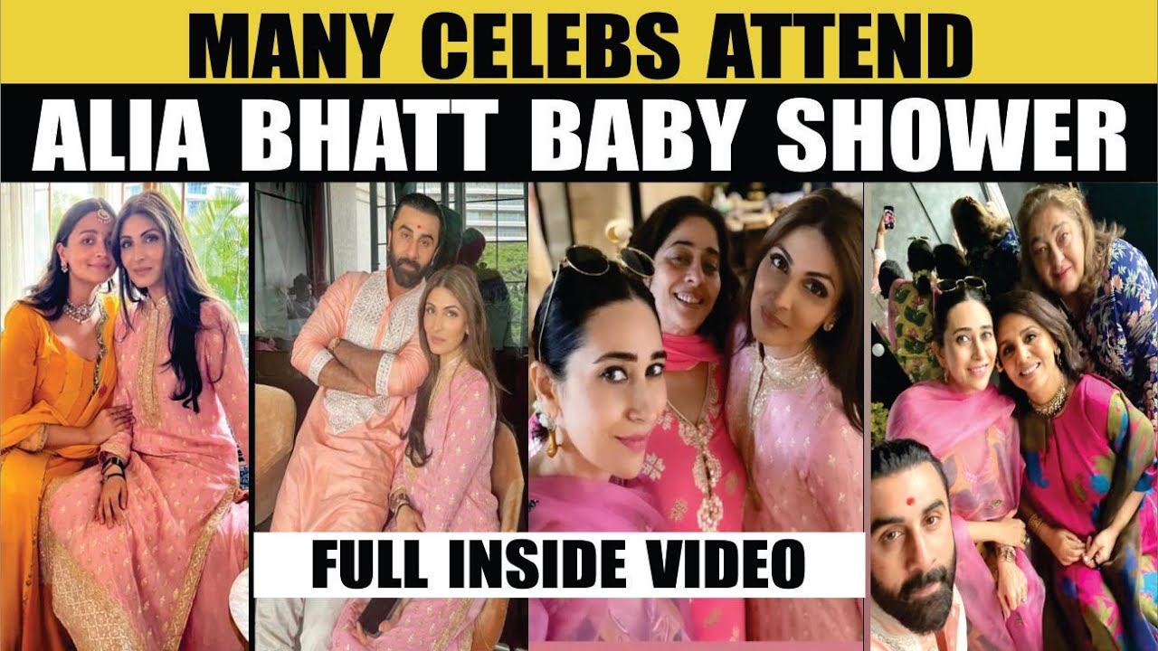 Alia Bhatt Baby Shower Video l Ranbir Alia Baby l Neetu Kapoor l Karan ...