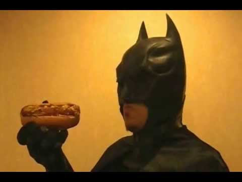Batman Eats a Hotdog - YouTube