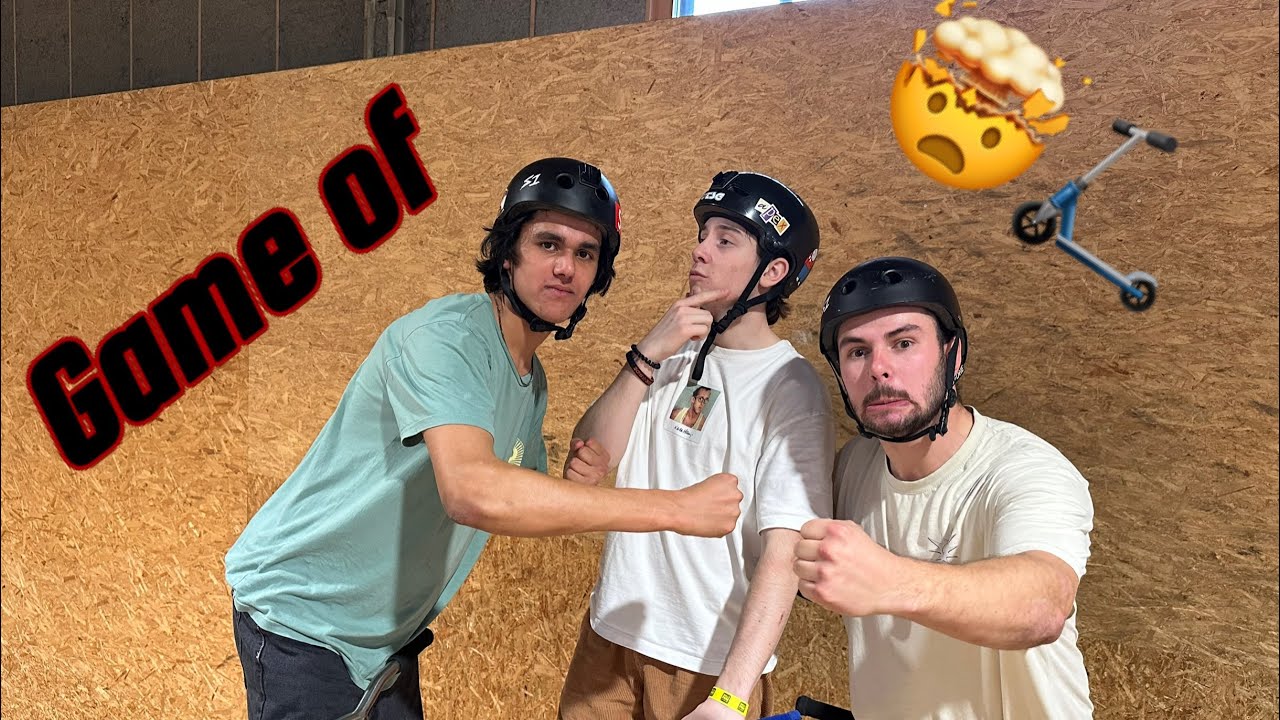 INSANE GAME OF SCOOT IN THE BEST SKATEPARK - YouTube