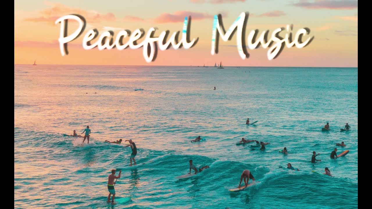 Peaceful Music | Surfing Beautiful Beaches - YouTube