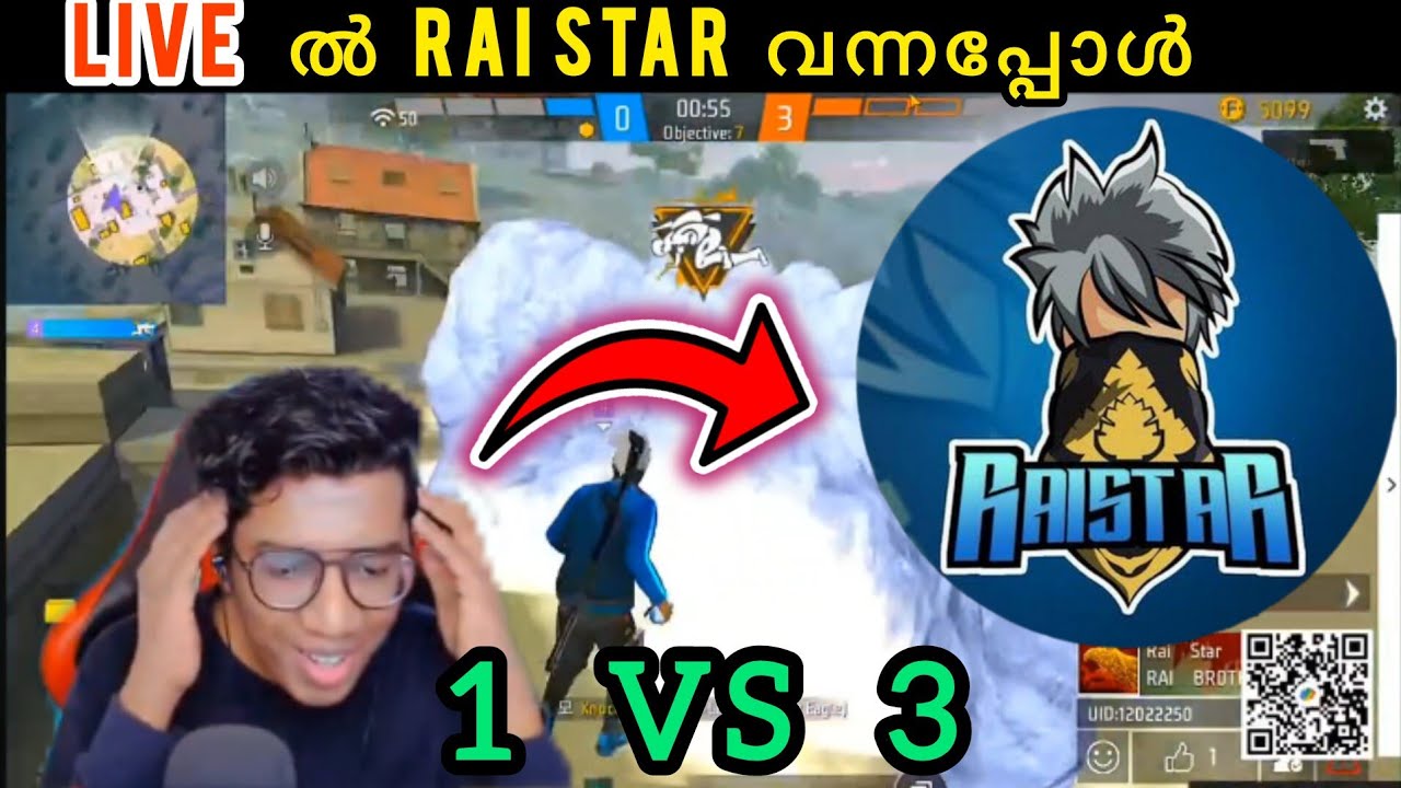 RAISTAR VS TEAM LAVA 😱🔥| അക്ഷയ് യുടെ LIVE ൽ മാസ് കാണിച്ചു🔥RAISTAR 🥵1vs3 ...