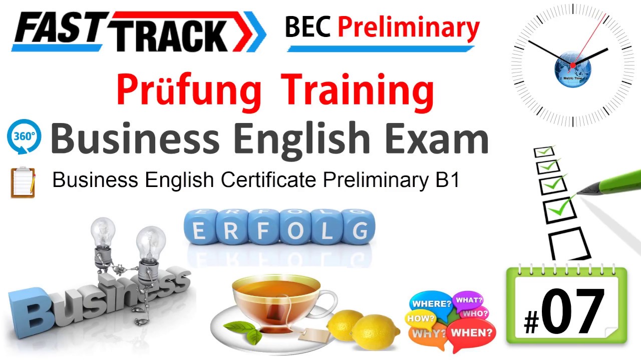 #07 BEC Business English Certificate Preliminary B1 Cambridge Englisch ...
