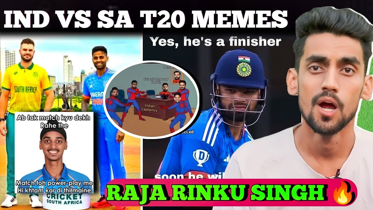 RAJA RINKU SINGH IND VS SA MEMES 😂🔥 - YouTube