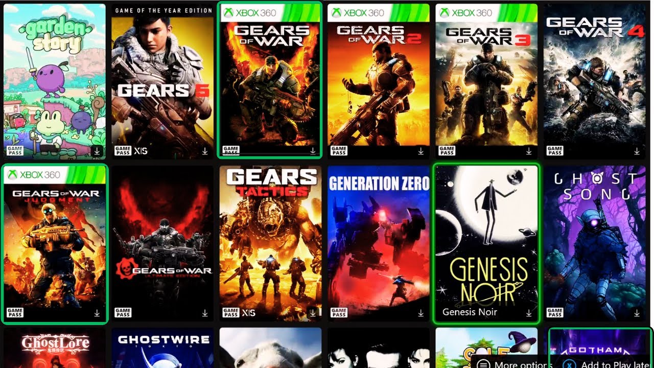Xbox Game Pass All Games List || October 2023 - YouTube