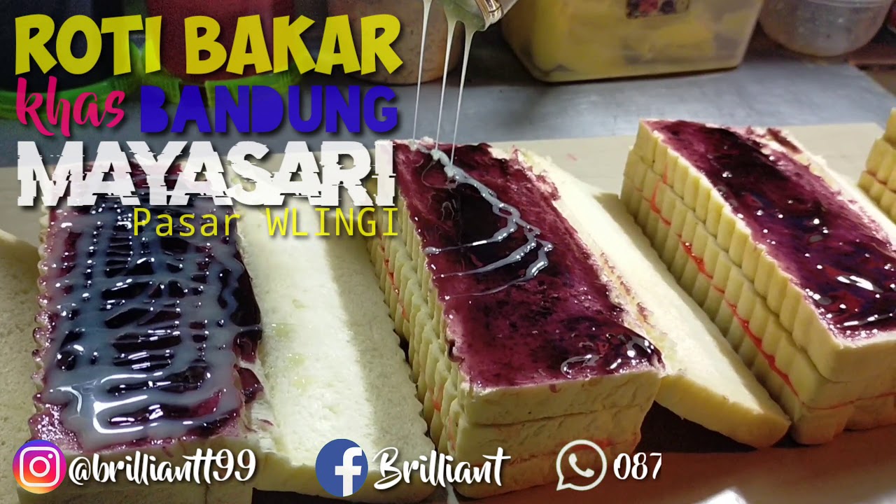 Roti Bakar khas BANDUNG MAYASARI - YouTube