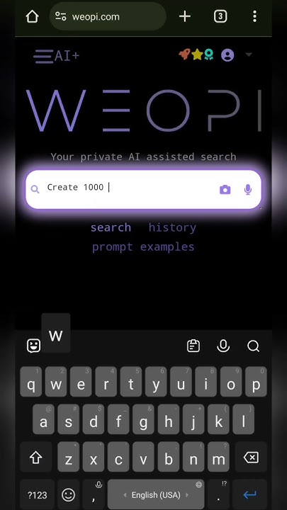 Let's create 1000 words essay using Weopi.com! #AIAssistant #aihacks #freeai #ai #aitool # ...