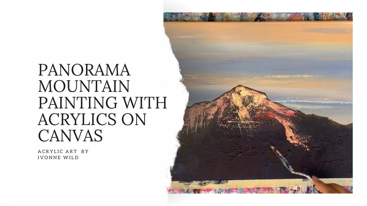 Panorama mountain painting #artist #art #tutorial #canvas # ...