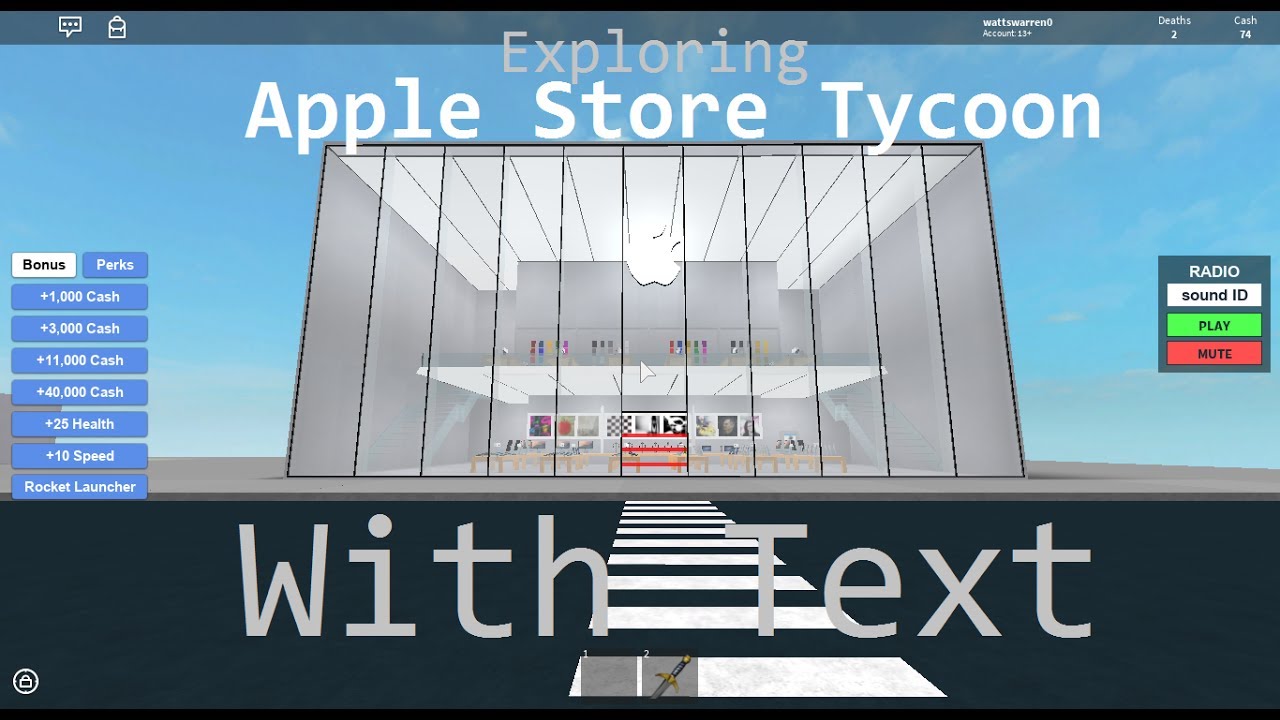 Exploring the Apple Store Tycoon w/ text - YouTube