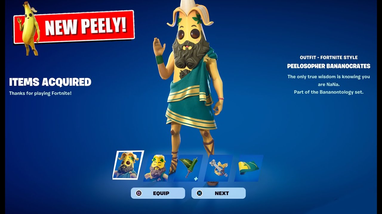 Fortnite Item shop | Bananontoglogy Bundle (Peely) - YouTube