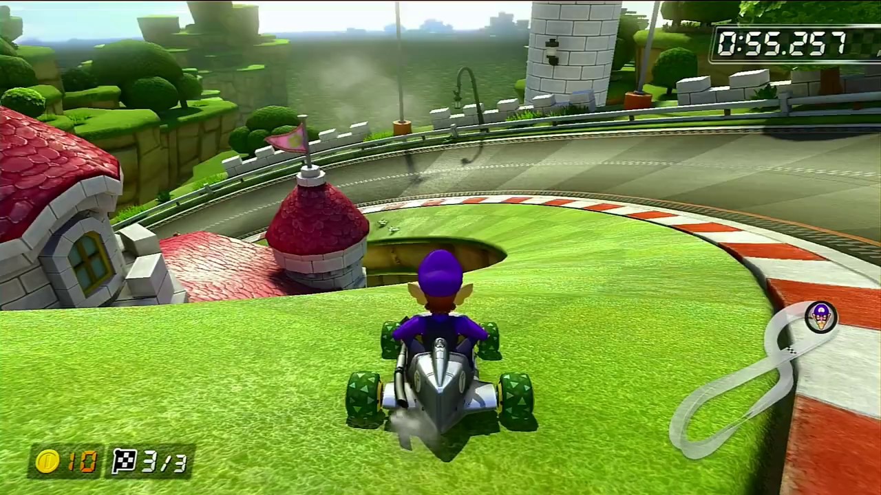 Mario Circuit flap in 22.803 | [200ccm] | Mario Kart 8 Deluxe - YouTube