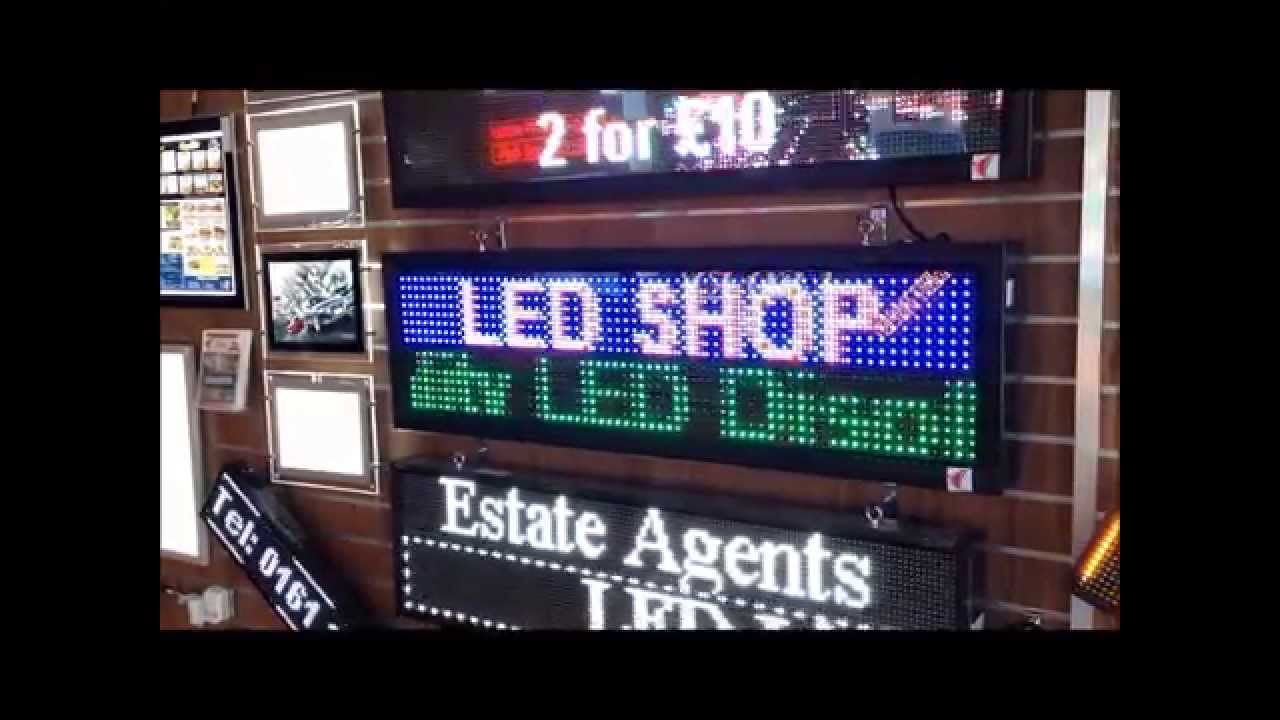 LED Sign Display Full Colour P20 - LED EXPRESS® - YouTube
