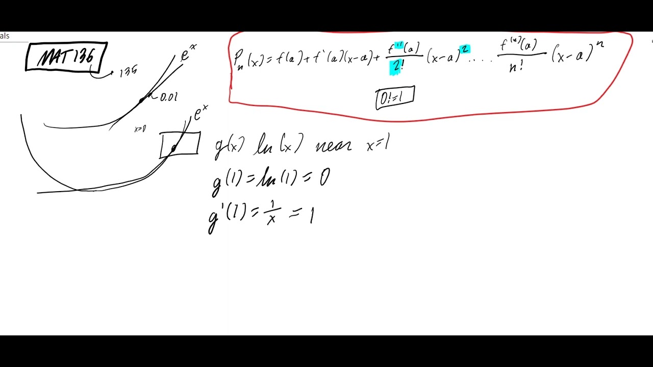 2023 MAT136 Taylor Polynomials Example - YouTube