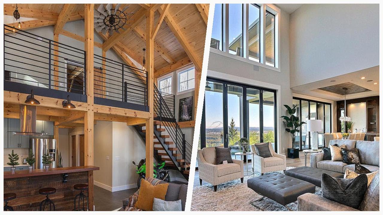 75 Huge Loft-style Family Room Design Ideas You'll Love ☆ - YouTube