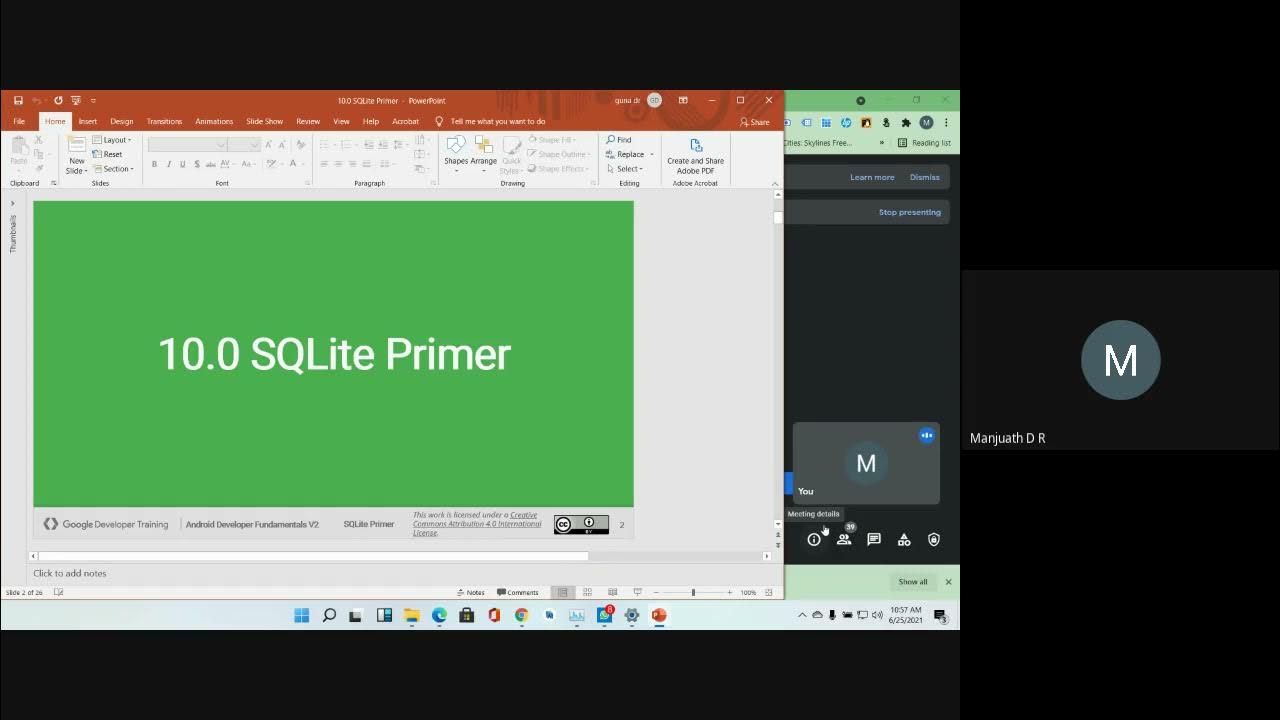 Android Developer Fundamentals Course – SQLite - YouTube
