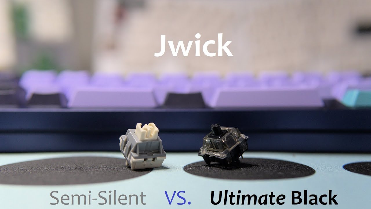 Jwick Ultimate Black, Semi-Silent Switch Comparisons, Sound Tests - YouTube