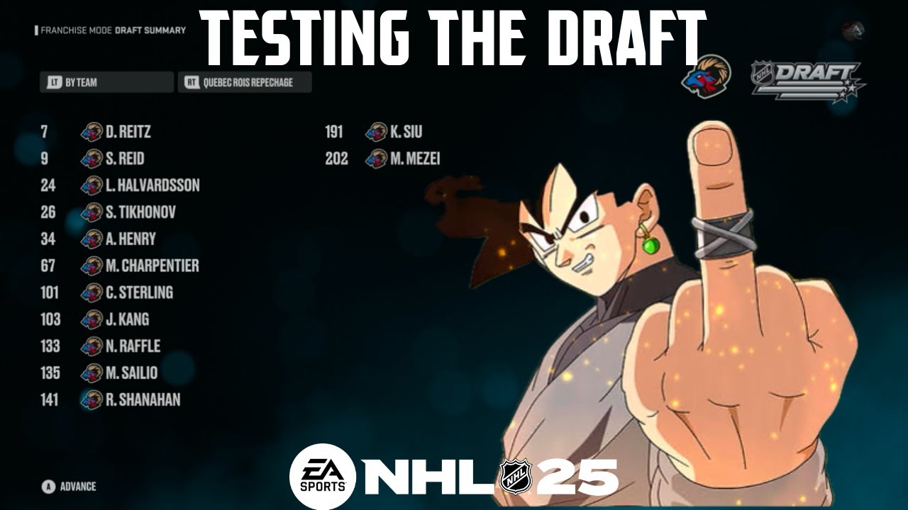 BIGGEST DRAFT IN NHL HISTORY?!! - NHL 25 - Testing The Draft - Ep. 14 ...