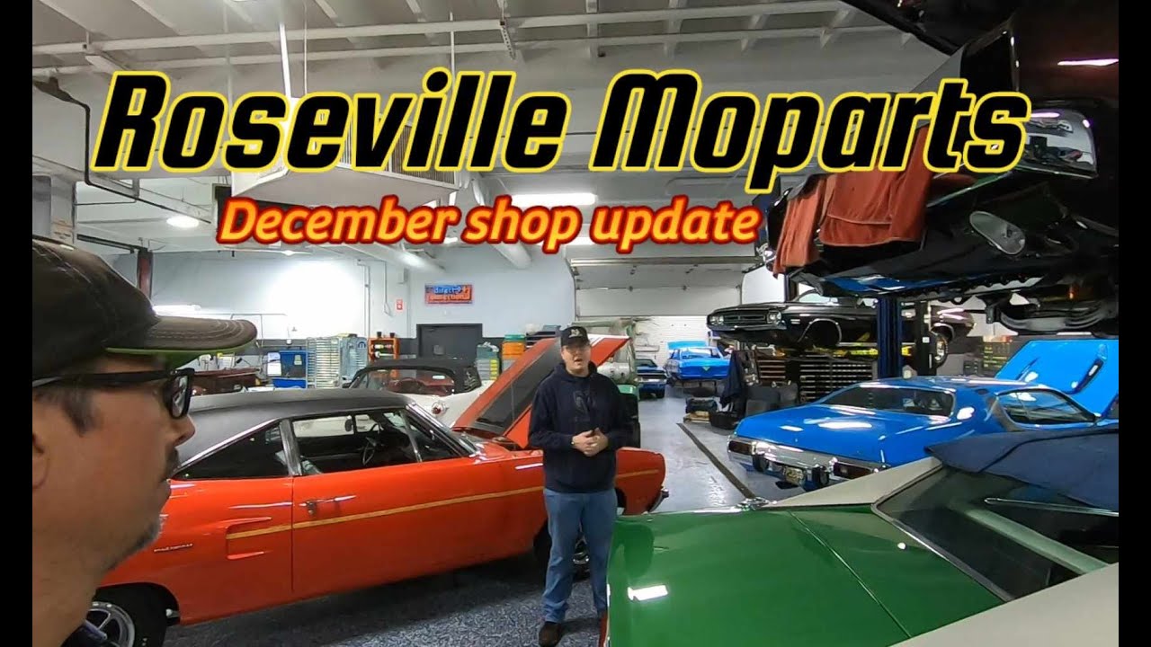 Roseville Moparts: December shop update. MOPARS everywhere! - YouTube