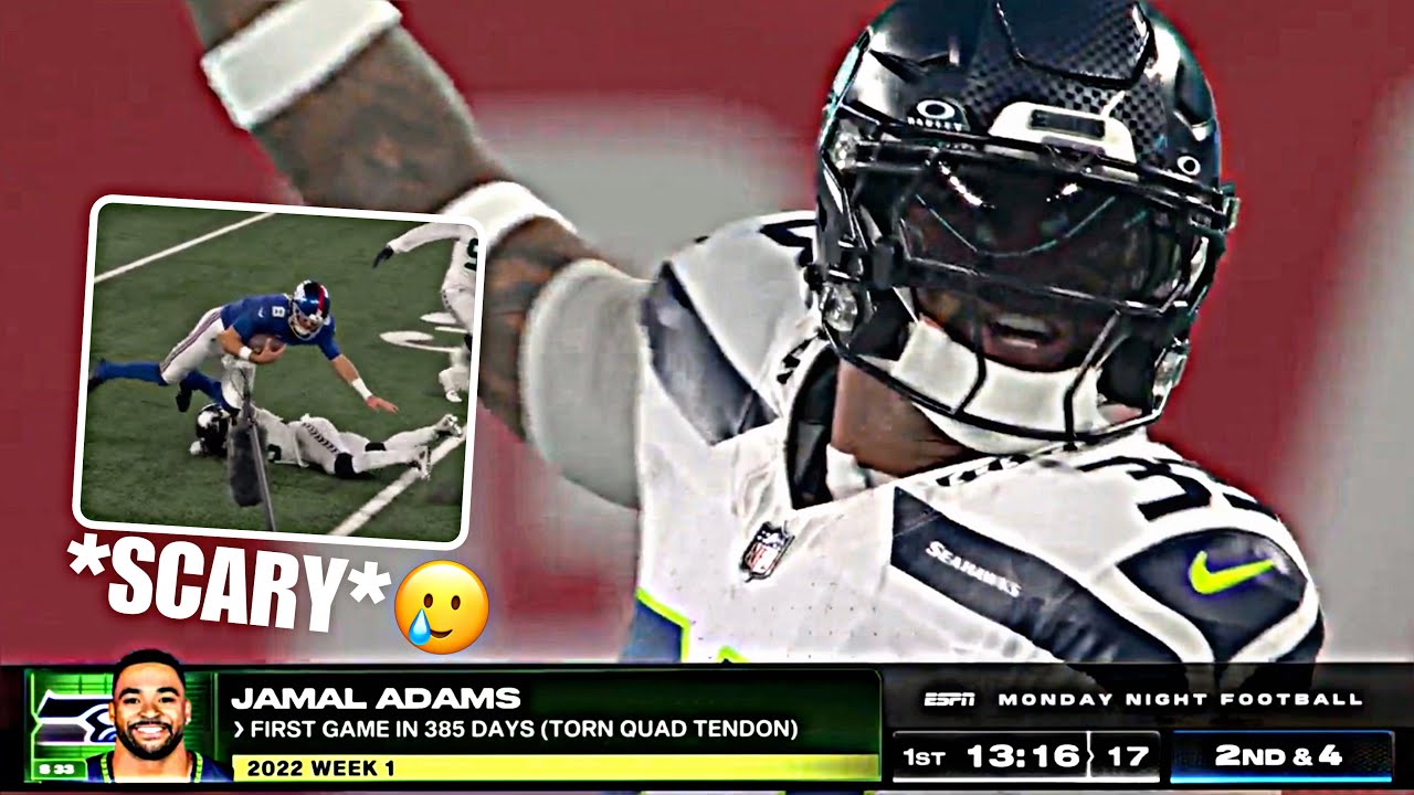 Jamal Adams KNOCKS HIMSELF OUT with SCARY HEAD INJURY after returning ...