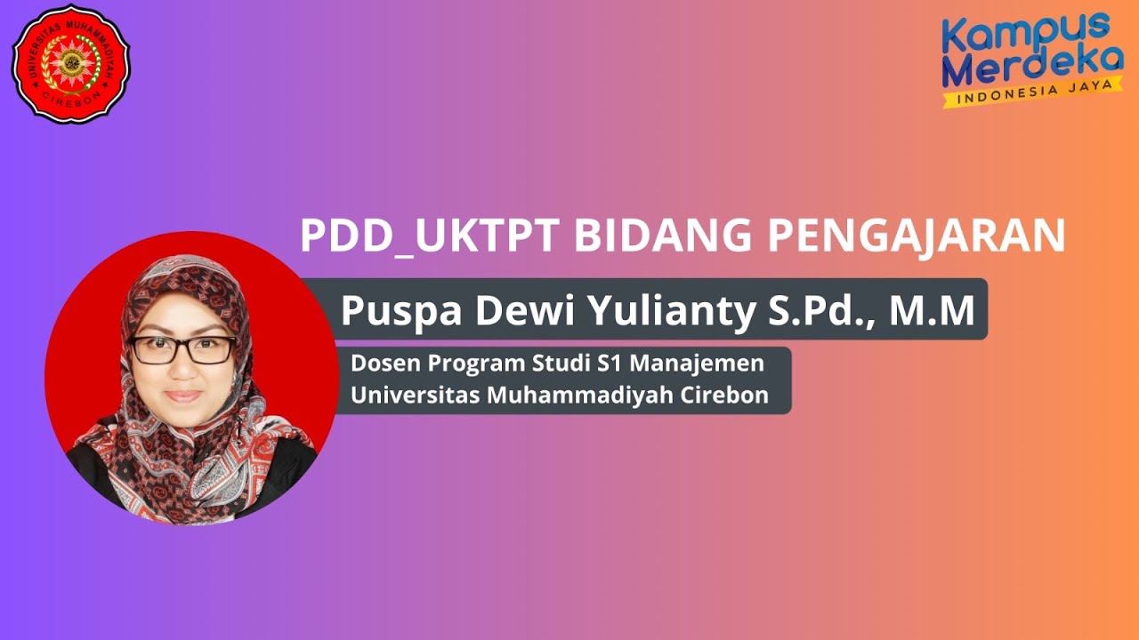 PDD-UKTPT VIDEO PENGAJARAN | SERDOS | SMART 2023 | PUSPA DEWI Y ...