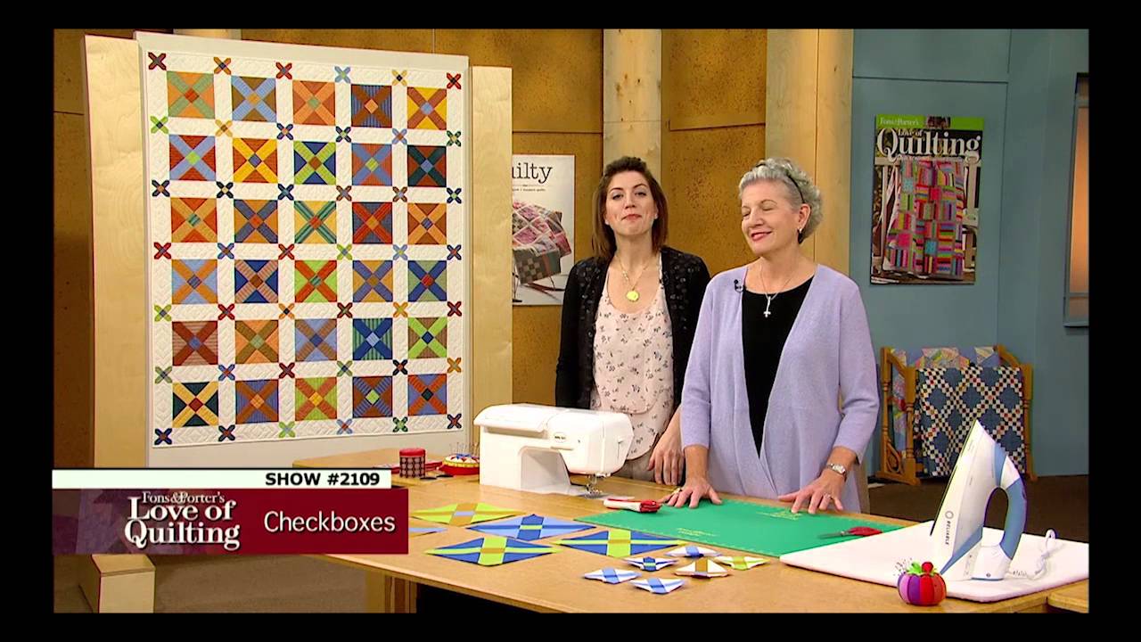 Love of Quilting: How to Make the Checkboxes Quilt (2109) - YouTube