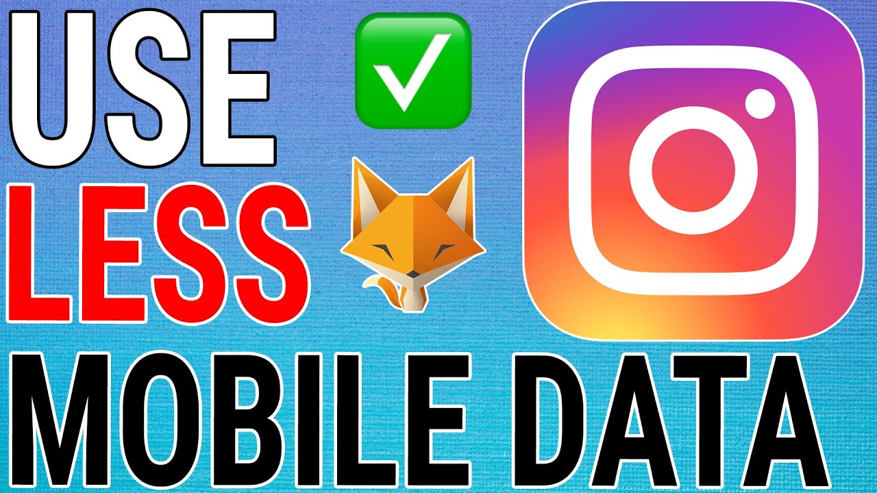 How To Make Instagram Use Less Data - YouTube