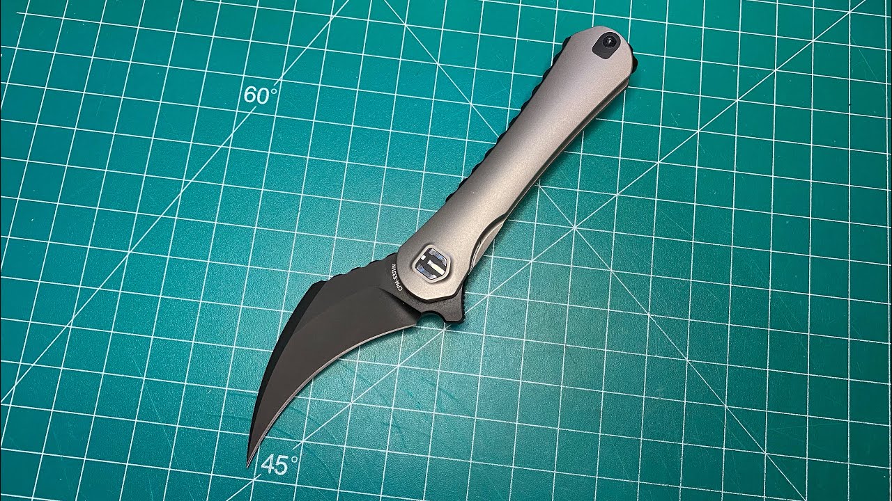NEW Shieldon XL Scythe (DC Blades designed pikal folder) - YouTube