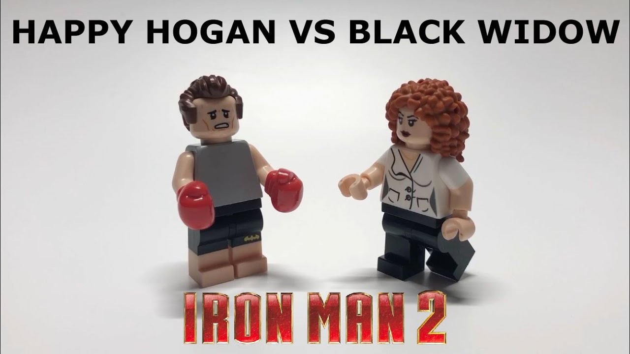 LEGO Black Widow and Happy Hogan Custom Minifigures from Iron Man 2 ...