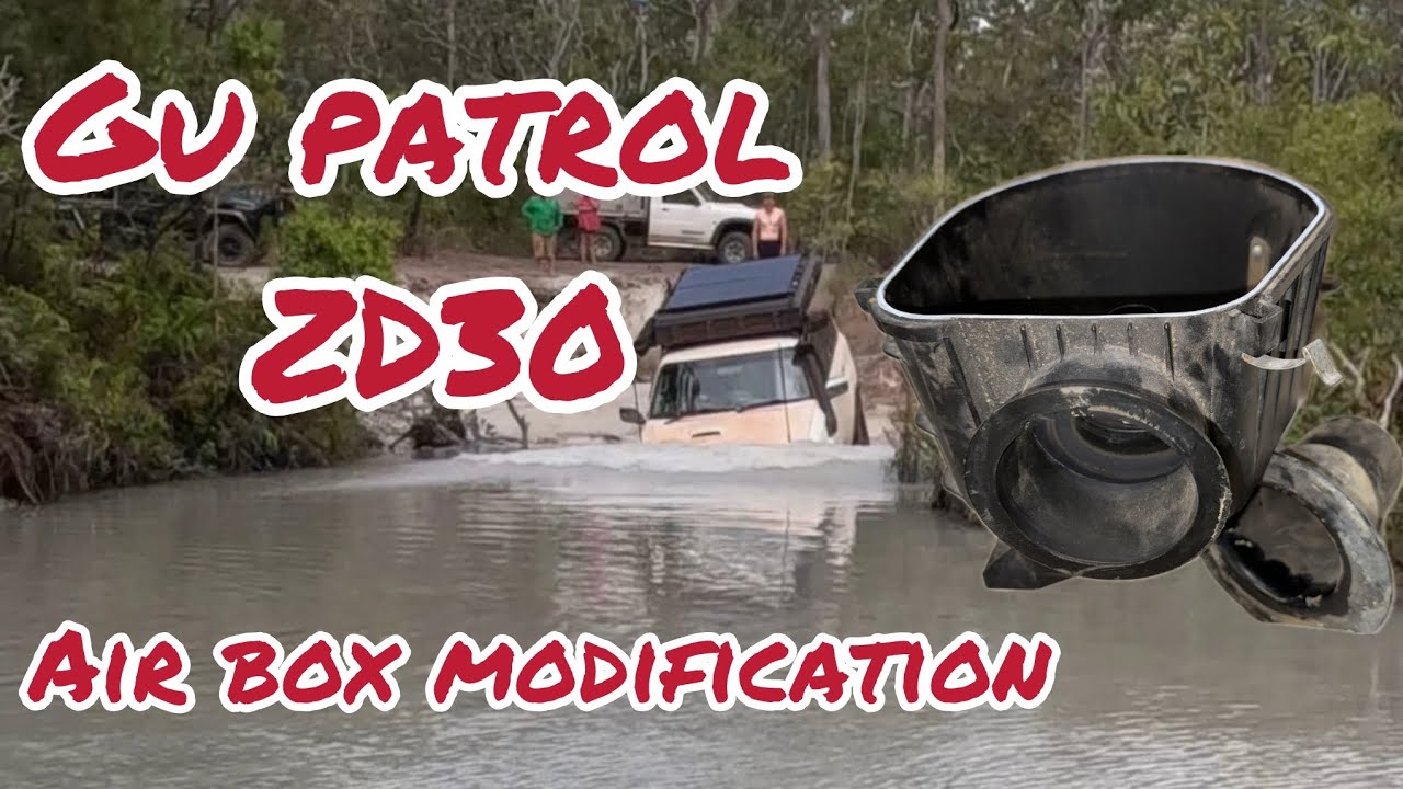 Gu patrol zd30 Air box modification. - YouTube