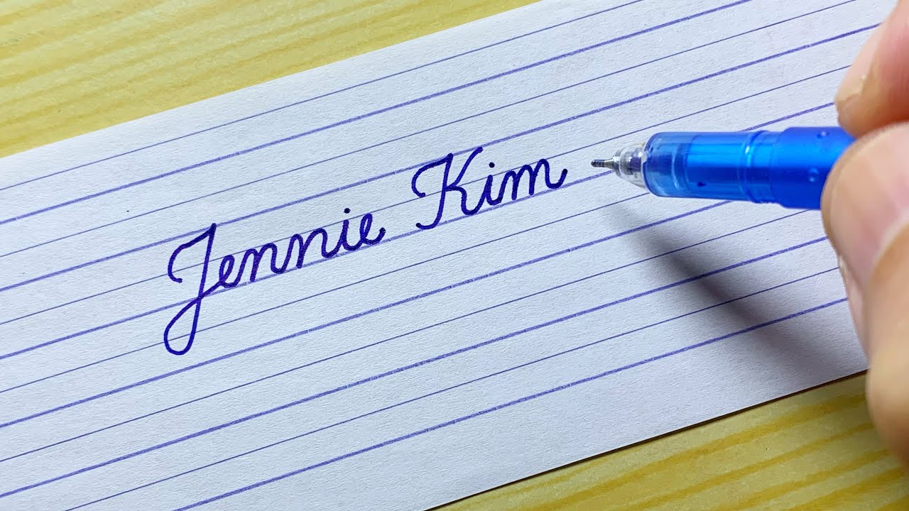 “Jennie Kim” Beautiful name in Cursive writing | Handwriting ...