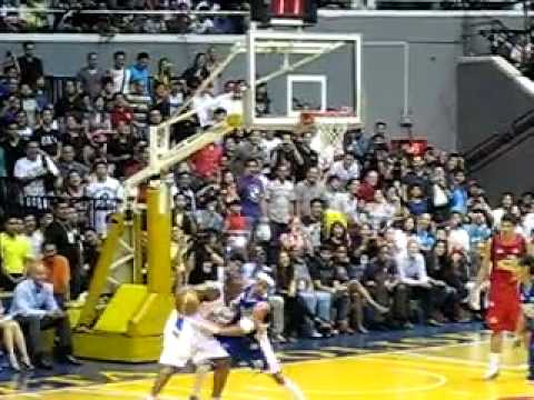 Kobe wrap around the ball to PBA Player with a fadeaway - NBA Star vs ...