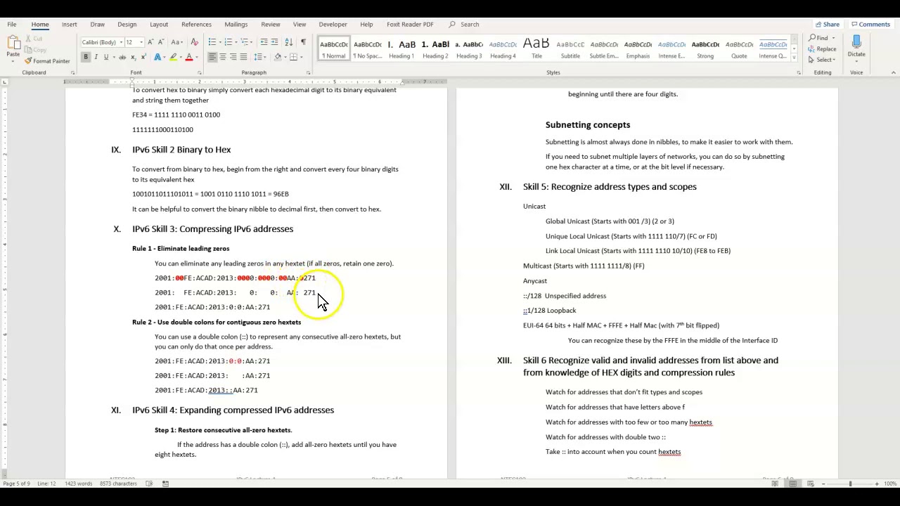 IPv6 Skill 3 Compressing IPv6 addresses - YouTube