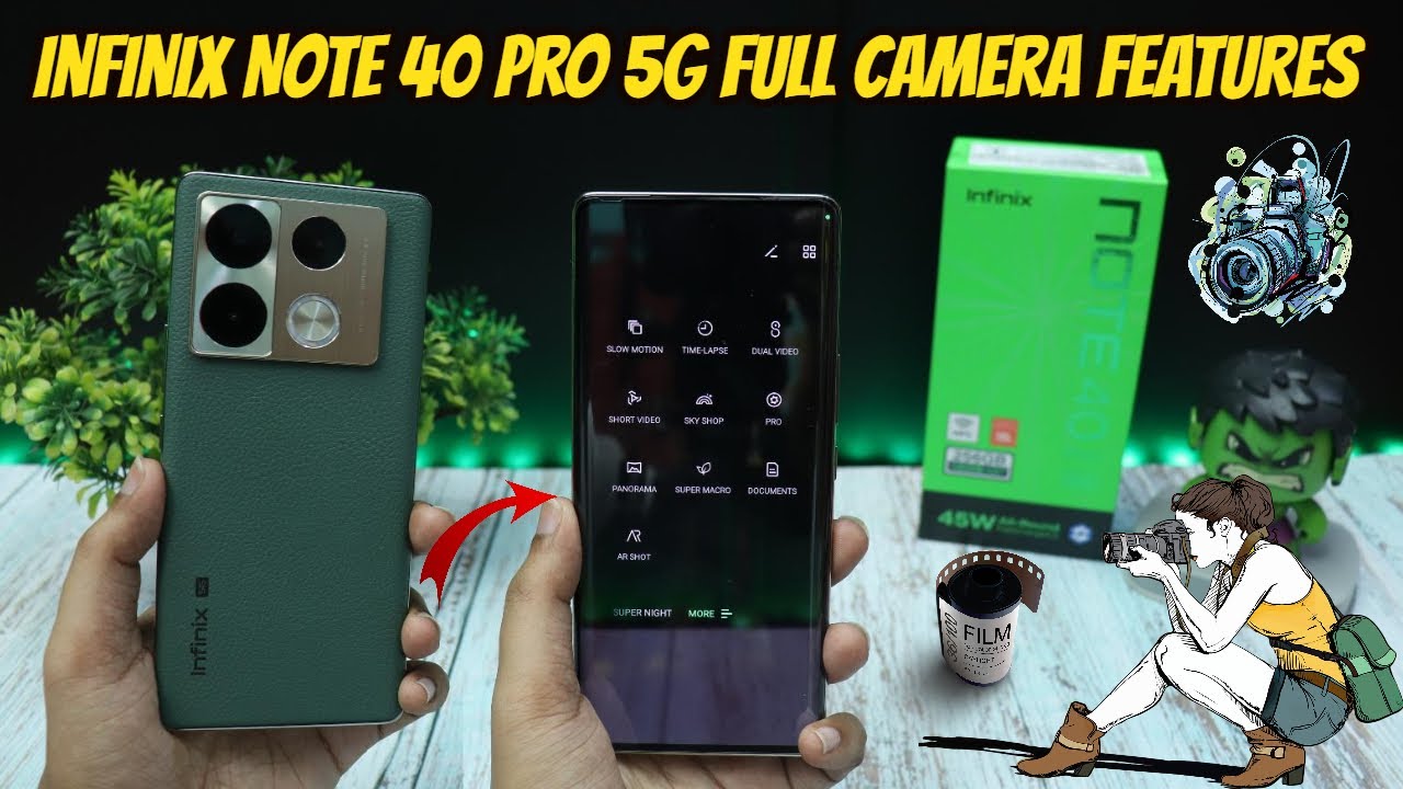 Infinix Note 40 Pro 5G Full Camera Features 📸 - YouTube