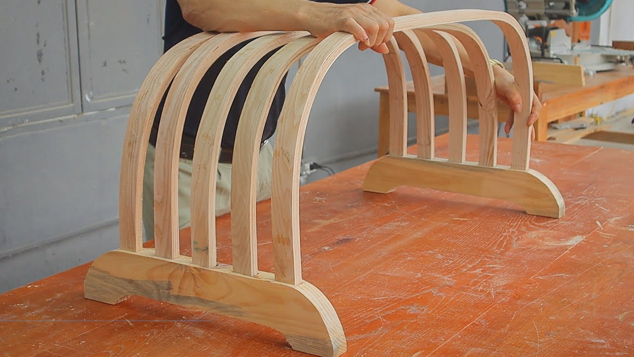 Awesome And Super Easy Woodworking Project From Wood Strips // A Table ...