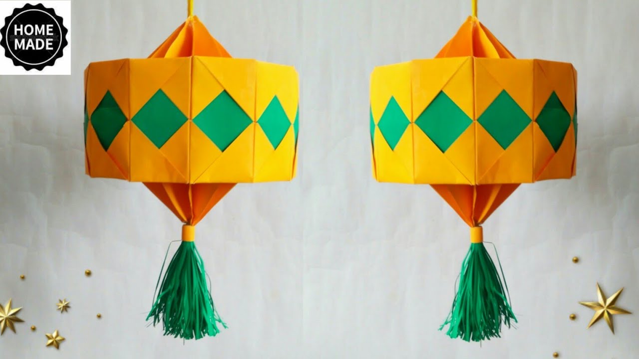 Diwali / Christmas decoration idea | paper lantern | lantern for diwali ...