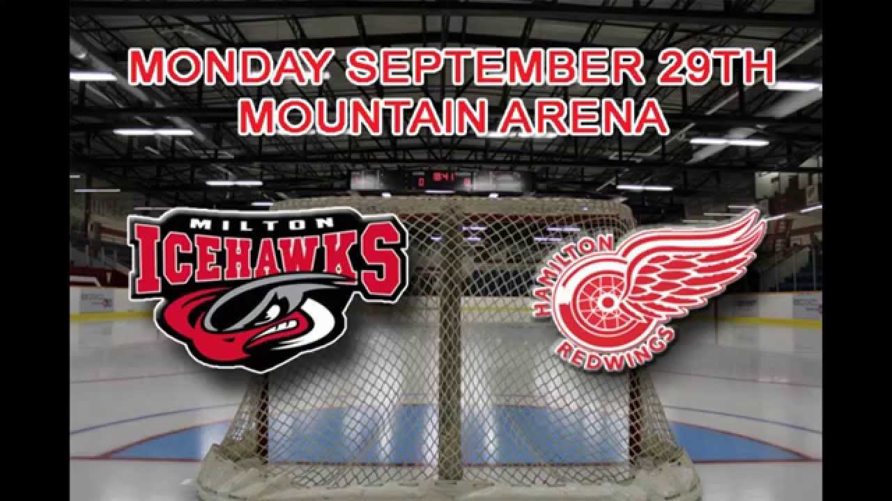 Milton IceHawks at Hamilton Red Wings OJHL Highlights Sept. 29, 2014 ...